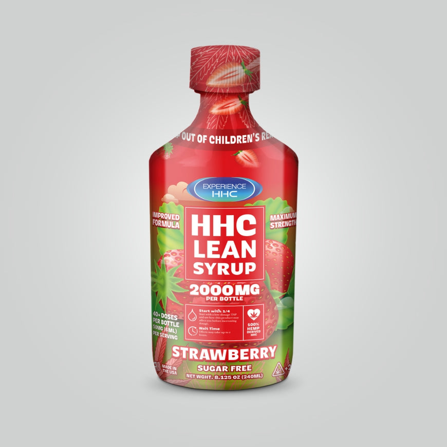THH-C Lean Syrup Strawberry Flavor 2000MG – Experience CBD